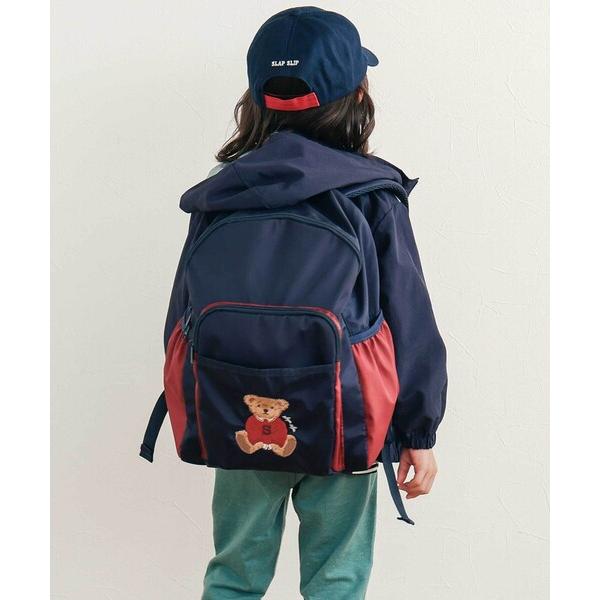 ZOZO問い合わせ番号:97455460ショップ:BEBE ONLINE STORE，ベベ オンラインストアブランド:SLAP SLIP，スラップスリップ商品名:アニマルクマ刺しゅうポケット背面メッシュバイカラーリュック(M~L)カテゴリ:...