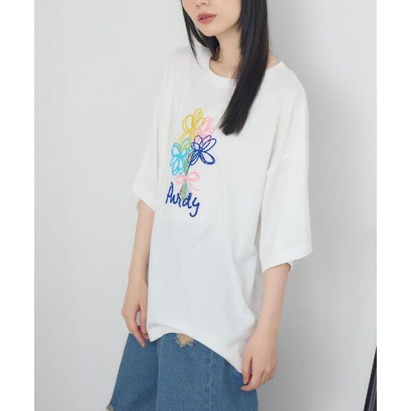 『タイムセール実施中』ZOZO問い合わせ番号:97455556ショップ:RETRO GIRL，レトロガールブランド:RETRO GIRL，レトロガール商品名:花刺繍BIGTEEカテゴリ:トップス>Tシャツ/カットソーブランド品番:RE...