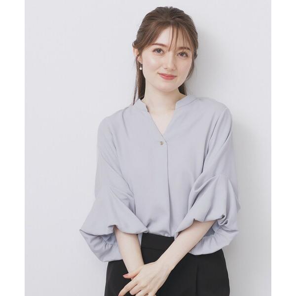 『セール実施中』ZOZO問い合わせ番号:97456931ショップ:index，インデックスブランド:index，インデックス商品名:スキッパーバルーンスリーブブラウス【洗濯機洗い可/イージーアイロン】カテゴリ:トップス>シャツ/ブラウ...