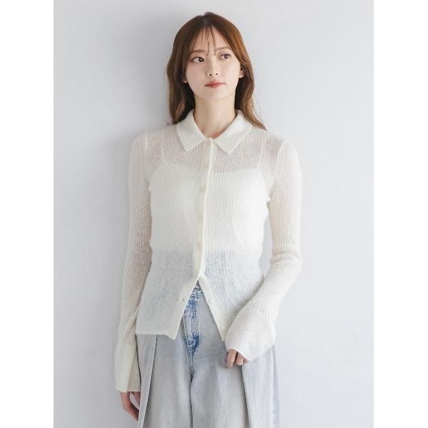 『セール実施中』ZOZO問い合わせ番号:97457625ショップ:SNIDEL，スナイデルブランド:SNIDEL，スナイデル商品名:シアーモヘヤポロニットカテゴリ:トップス>ニット/セーターブランド品番:SWNT254092素材:本体...