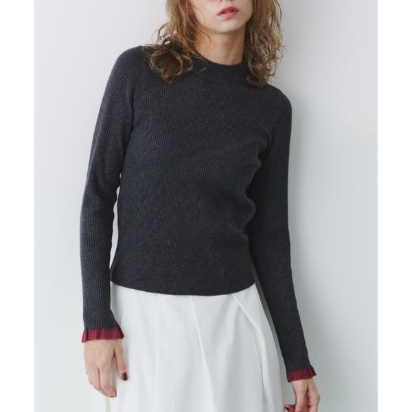 『タイムセール実施中』ZOZO問い合わせ番号:97457690ショップ:Auntie Rosa，アンティローザブランド:bita.，ビタ商品名:袖フリルハイネックリブニットカテゴリ:トップス>ニット/セーターブランド品番:BAFOR2...