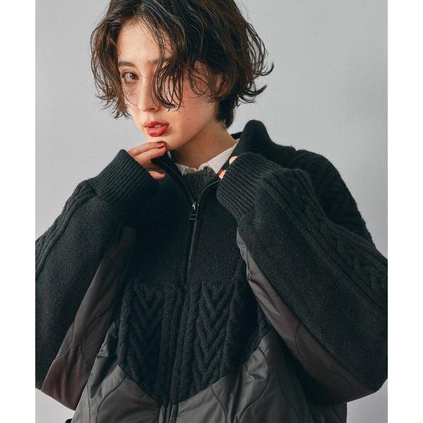 ZOZO問い合わせ番号:97457718ショップ:niko and...，ニコアンドブランド:niko and...，ニコアンド商品名:ケーブルキルトジップブルゾンカテゴリ:ジャケット/アウター>ブルゾンブランド品番:571931素材...