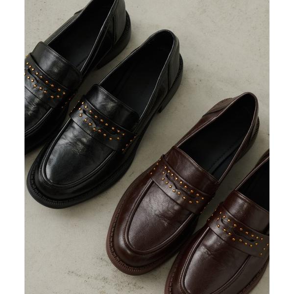 ZOZO問い合わせ番号:97457945ショップ:YARD PLUS/AUNT MARIE'S，ヤードプリュス/アントマリーズブランド:Unitage，ユニテージ商品名:スタッズデザインローファー【selectitem】カテゴリ:シューズ&...