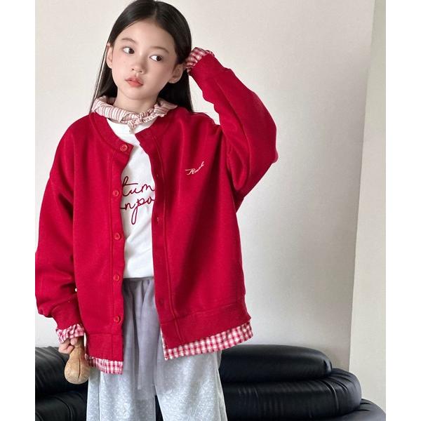 『タイムセール実施中』ZOZO問い合わせ番号:97458779ショップ:aimoha，アイモハブランド:aimoha，アイモハ商品名:【aimoha-KIDS-】レイヤード風 スウェットカーディガンカテゴリ:トップス>カーディガン/ボ...