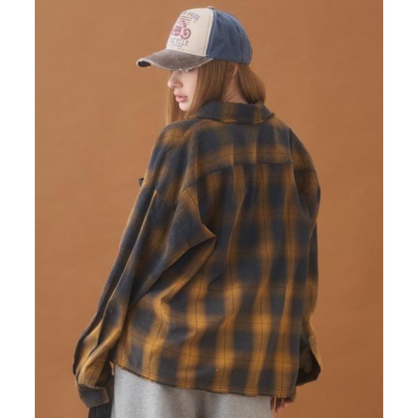 『セール実施中』ZOZO問い合わせ番号:97458877ショップ:IF Div.，アイエフディビジョンブランド:PLAN To，プラントゥ商品名:Vintage Design Gradation Ombre Check Shirts / ヴ...