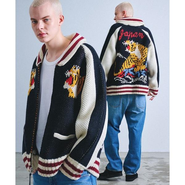 『タイムセール実施中』ZOZO問い合わせ番号:97459186ショップ:Revo.，レヴォブランド:HOUSTON，ヒューストン，Revo.，レボ商品名:HOUSTON ヒューストン COWICHAN SWEATER TIGER 手編み カ...