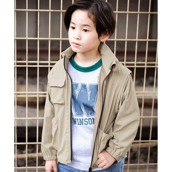 『タイムセール実施中』ZOZO問い合わせ番号:97489542ショップ:BEBE ONLINE STORE，ベベ オンラインストアブランド:WASK，ワスク商品名:袖取り外しワークポケットジャケット(100~160cm)カテゴリ:ジャケット...