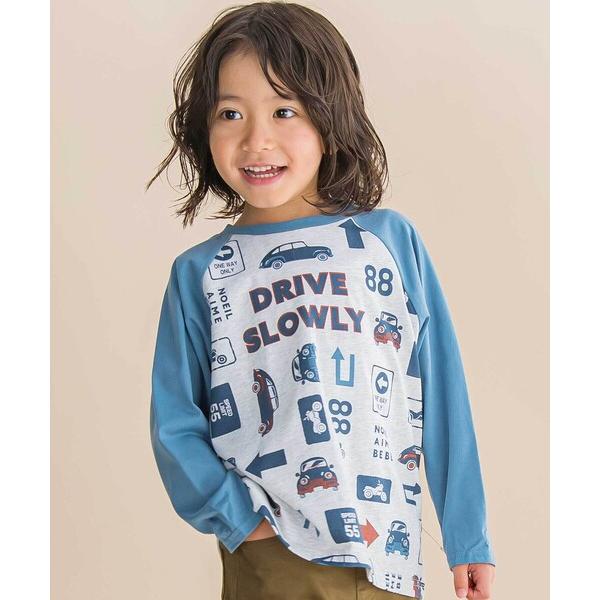 『タイムセール実施中』ZOZO問い合わせ番号:97489570ショップ:BEBE ONLINE STORE，ベベ オンラインストアブランド:Noeil aime BeBe，ノイユエイムベベ商品名:車総柄配色天竺ラグラン長袖Tシャツカテゴリ:...