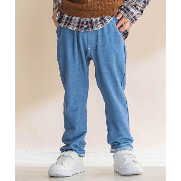 『タイムセール実施中』ZOZO問い合わせ番号:97489589ショップ:BEBE ONLINE STORE，ベベ オンラインストアブランド:Noeil aime BeBe，ノイユエイムベベ商品名:【お揃い】デニムニットクライミングロングパン...