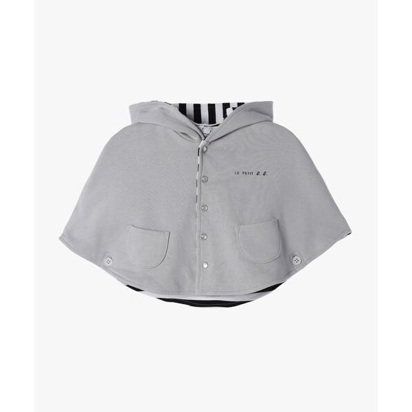 ZOZO問い合わせ番号:97490092ショップ:agnes b.，アニエスベーブランド:agnes b.，アニエスベー商品名:ベビー ”b.b.”ロゴ コットン リバーシブル ポンチョカテゴリ:ジャケット/アウター>その他アウターブ...