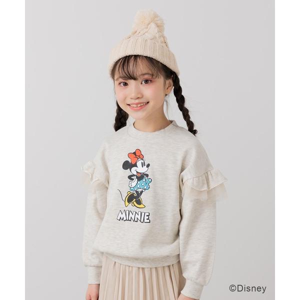 ZOZO問い合わせ番号:97490268ショップ:JAM ＆ LINK，ジャムアンドリンクブランド:Disney，ディズニー，JAM &amp; LINK，ジャムアンドリンク商品名:〈ディズニー〉ミニーマウス/肩フリル裏毛トレーナーカテゴリ...