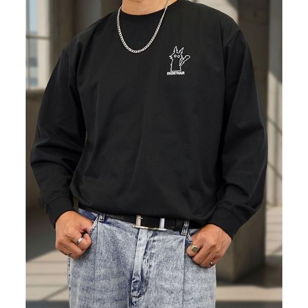 『タイムセール実施中』ZOZO問い合わせ番号:97490529ショップ:BURNER，バーナーブランド:Burner，バーナー商品名:【GROOVY STORE】ワイド ストレッチ素材 刺繍＆プリント ロングスリーブTシャツカテゴリ:トップ...