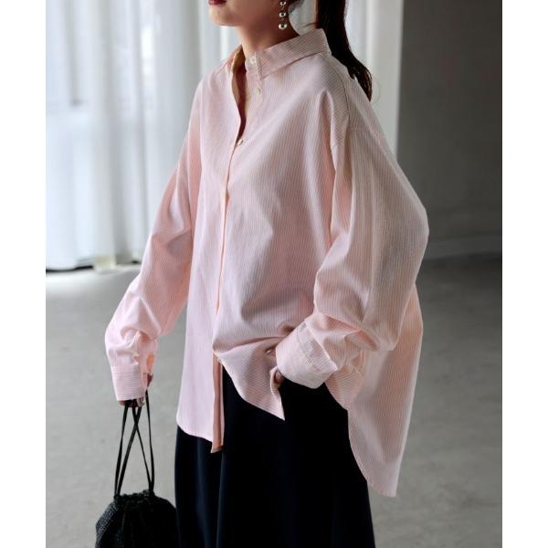 ZOZO問い合わせ番号:97491130ショップ:HUG.U，ハグユーブランド:HUG.U，ハグユー商品名:オックスフォードストライプシャツカテゴリ:トップス>シャツ/ブラウスブランド品番:f573素材:綿55%， ポリエステル45%...