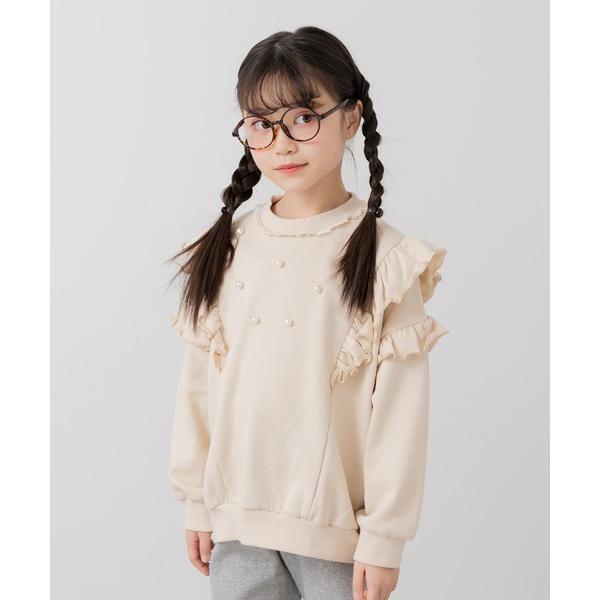 『セール実施中』ZOZO問い合わせ番号:97491614ショップ:JAM ＆ LINK，ジャムアンドリンクブランド:JAM &amp; LINK，ジャムアンドリンク商品名:パール付き フリル裏毛トレーナーカテゴリ:トップス>スウェット...