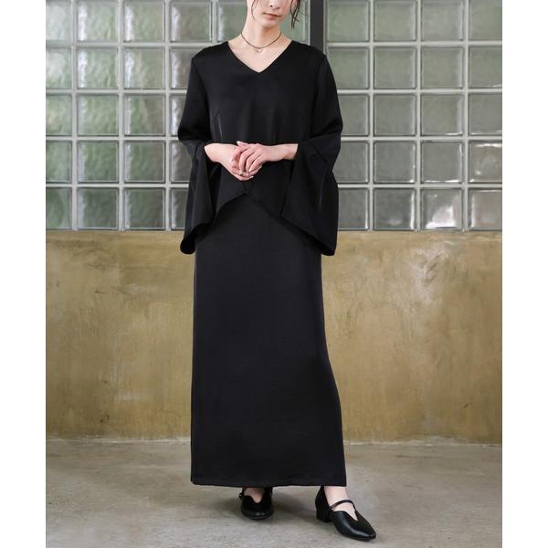 『セール実施中』ZOZO問い合わせ番号:97491758ショップ:select MOCA，セレクトモカブランド:select MOCA，セレクトモカ商品名:【オケージョン/結婚式】スリットスリーブVネックワンピースカテゴリ:ワンピース/ドレ...