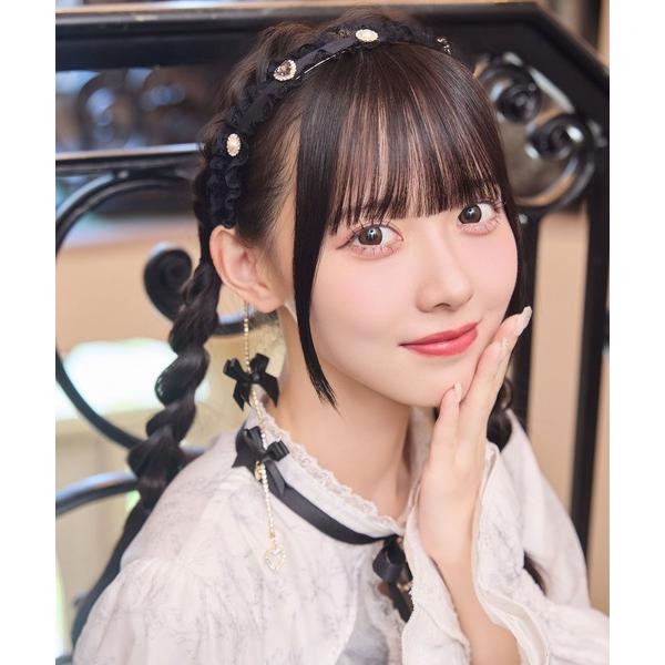 ZOZO問い合わせ番号:97492011ショップ:ROJITA，ロジータブランド:ROJITA，ロジータ商品名:【WEB限定カラーあり】チェーンリボンレースフリルカチューシャカテゴリ:ヘアアクセサリー>カチューシャブランド品番:353...