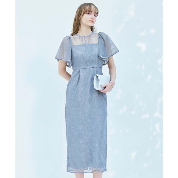 ZOZO問い合わせ番号:97492336ショップ:AIMER，エメブランド:AIMER，エメ商品名:ボリュームフレアスリーブフラワーレースロングタイトパーティードレス　結婚式　お呼ばれ　ドレス　20代 30代 40代カテゴリ:ワンピース/ド...