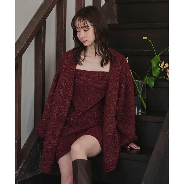 『タイムセール実施中』ZOZO問い合わせ番号:97492778ショップ:mideal，マイディールブランド:mideal，マイディール商品名:glitter melange knit ensemble / グリッターメランジニットアンサンブ...