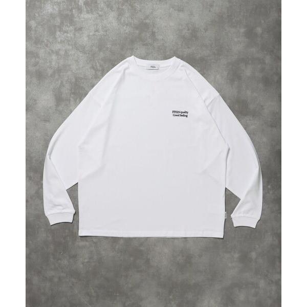 ZOZO問い合わせ番号:97493256ショップ:FFEIN，フェインブランド:FFEIN，フェイン商品名:【FFEIN(フェイン)】ワンポイントロゴ刺繍ロンT / ロンT 刺繍 ロゴ クルーネック ワンポイント 長袖 アッシュグレーカテゴ...