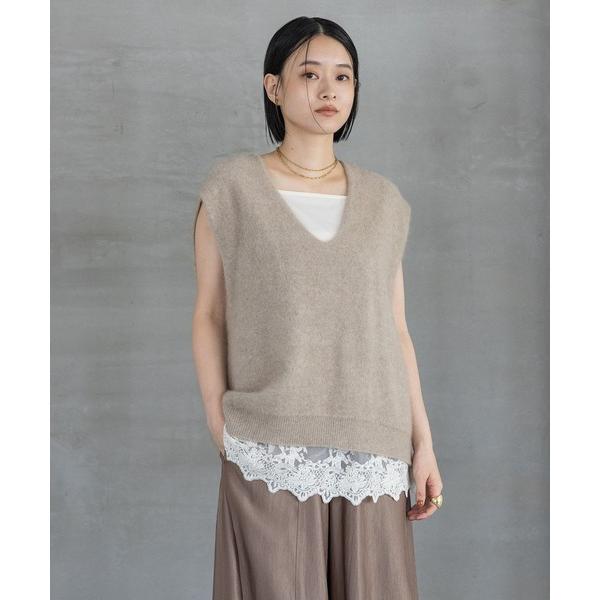 『セール実施中』ZOZO問い合わせ番号:97493330ショップ:A part by，アパートバイブランド:A part by，アパートバイ商品名:【洗える】CNラクーンコンVベストカテゴリ:トップス>ベストブランド品番:290419...