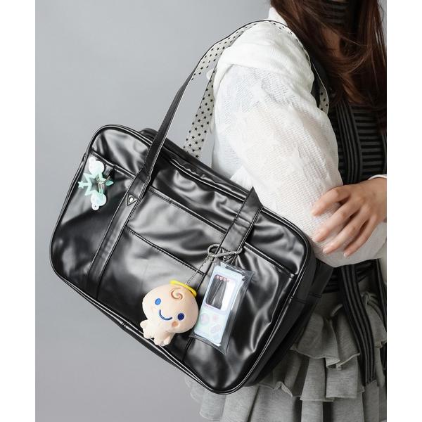 『タイムセール実施中』ZOZO問い合わせ番号:97493627ショップ:SPINNS，スピンズブランド:SPINNS，スピンズ商品名:学校生活を楽しく♪通学最適◎ 合皮スクールバッグ/スクバ/裏地スター総柄/チェック柄カテゴリ:バッグ&gt...