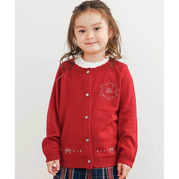 『タイムセール実施中』ZOZO問い合わせ番号:97494279ショップ:BEBE ONLINE STORE，ベベ オンラインストアブランド:SLAP SLIP，スラップスリップ商品名:ジュエル風ボタン縁スカラップニットカーディガン(90~1...