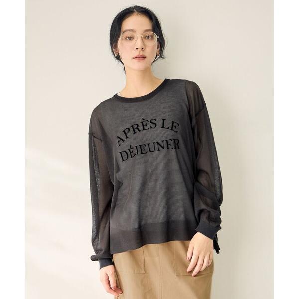 『セール実施中』ZOZO問い合わせ番号:97494903ショップ:L size ONWARD（大きいサイズ），エルサイズ　オンワードブランド:ANY，エニィ商品名:【2SET】シアーロゴニット×タンクトップセットカテゴリ:トップス>ニ...