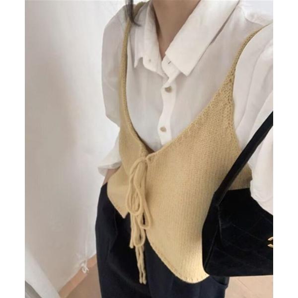 『タイムセール実施中』ZOZO問い合わせ番号:97495578ショップ:Ulysses，ユリシスブランド:semplice，センプリチェ商品名:ニットベスト ビーンダッシュデザインカテゴリ:トップス>キャミソールブランド品番:BSTS...