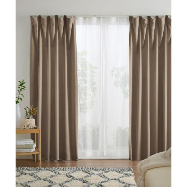 『タイムセール実施中』ZOZO問い合わせ番号:97495653ショップ:BELLUNA PLUS，ベルーナ プラスブランド:iellio，イエリオ商品名:【3級遮光】カーテン＆レース4枚組（同色タッセル付）カテゴリ:インテリア>インテ...