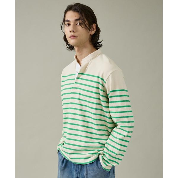 ZOZO問い合わせ番号:97495686ショップ:ABAHOUSE，アバハウスブランド:ABAHOUSE，アバハウス商品名:【BARBARRIAN / バーバリアン】12ozHEAVYHEAVY WEIGHT HENLEY LONG /ポロ...