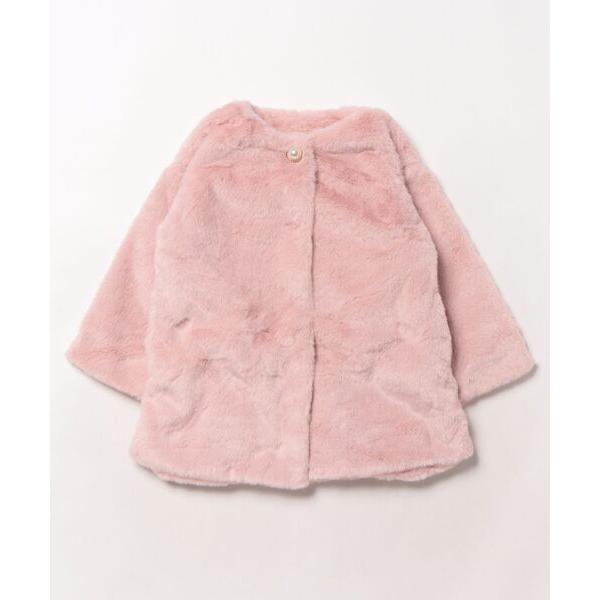 『タイムセール実施中』ZOZO問い合わせ番号:97496012ショップ:こどもの森e-shop，コドモノモリイーショップブランド:Crescent，クレッセント商品名:ファーコートカテゴリ:ジャケット/アウター>ノーカラーコートブラン...