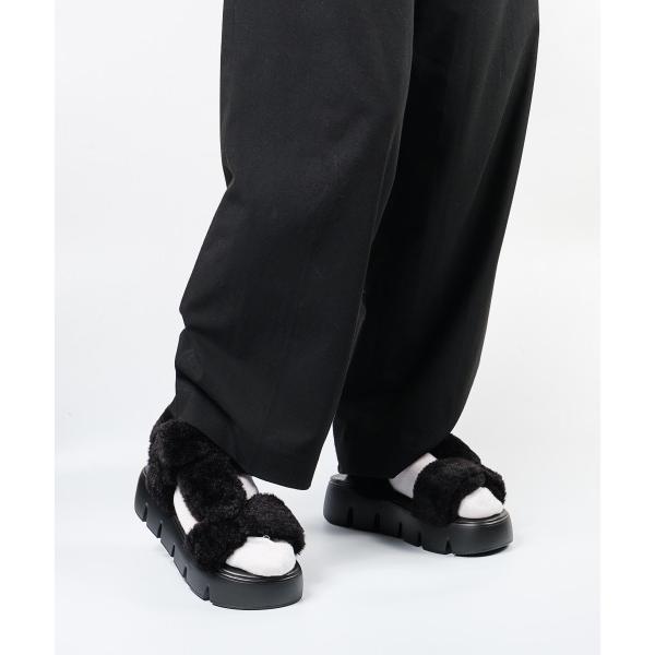 『タイムセール実施中』ZOZO問い合わせ番号:97496946ショップ:Esmeralda，エスメラルダブランド:STEVE MADDEN，スティーブマデン，Esmeralda，エスメラルダ商品名:ファー厚底サンダル/S.MADDEN BO...