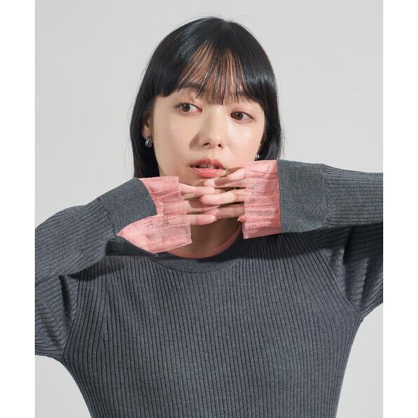 『セール実施中』ZOZO問い合わせ番号:97497367ショップ:FREAK'S STORE，フリークスストアブランド:FREAK'S STORE，フリークスストア商品名:＜新色追加＞ウォッシャブル 配色 レイヤードシアーニット/洗えるニッ...