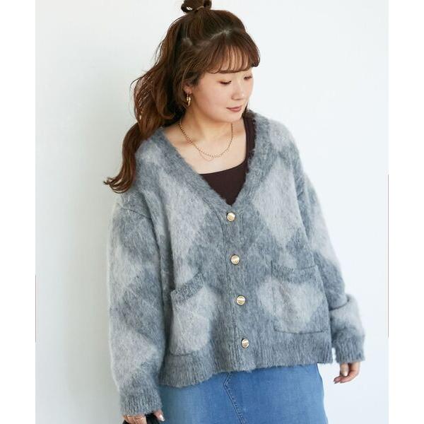 『セール実施中』ZOZO問い合わせ番号:97498025ショップ:le.coeur blanc，ルクールブランブランド:le.coeur blanc，ルクールブラン商品名:TORRAZZO DONNA別注アーガイルニットカーデカテゴリ:トッ...