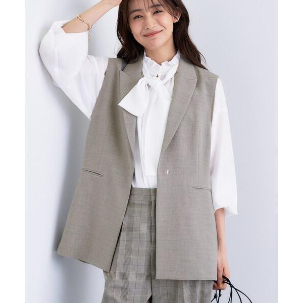 『タイムセール実施中』ZOZO問い合わせ番号:97498163ショップ:INDIVI，インディヴィブランド:INDIVI，インディヴィ商品名:【セットアップ可能】凹凸ストレッチ素材テーラードカラージレジャケットカテゴリ:ジャケット/アウター...