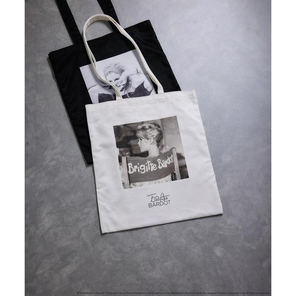 『セール実施中』ZOZO問い合わせ番号:97498439ショップ:ROPE'，ロぺブランド:ROPE'，ロペ商品名:【Brigitte Bardot×ROPE'・コラボ】モノクロフォトプリントキャンバストートバッグ【A4対応】カテゴリ:バッ...