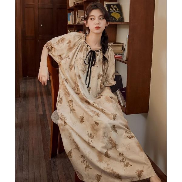 ZOZO問い合わせ番号:97498744ショップ:SBG，エスビージーブランド:blackdia ocean，ブラックダイヤオーシャン商品名:blackdia ocean 薄パッド付 ルームウェア ナイトドレスカテゴリ:ルームウェア>...