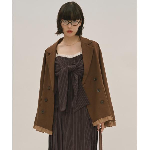 ZOZO問い合わせ番号:97529701ショップ:mideal，マイディールブランド:loin nuit，ロワンニュイ商品名:frill layered design jacket / フリルレイヤードデザインジャケットカテゴリ:ジャケット...