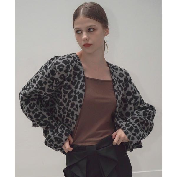 『タイムセール実施中』ZOZO問い合わせ番号:97531187ショップ:Ada.，エイダブランド:Mirette，ミレット商品名:レオパードファーニットカーディガン / Leopard Faux Fur Knit Cardiganカテゴリ:...