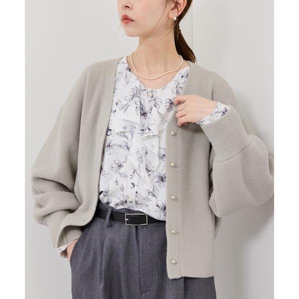 『タイムセール実施中』ZOZO問い合わせ番号:97561259ショップ:ROPE' PICNIC，ロぺピクニックブランド:ROPE' PICNIC，ロペピクニック商品名:【新色追加】スフレニットシリーズ パールボタンショートカーディガン/イ...