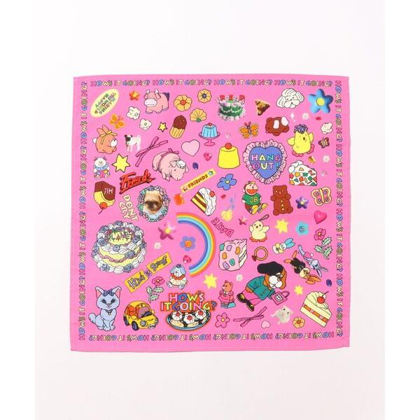 ZOZO問い合わせ番号:97561776ショップ:Rendez-Vous，ランデヴーブランド:Rendez-Vous，ランデヴー商品名:【 LOVERY FRIENDS 】  ラブリーフレンズ　バンダナ　25S8カテゴリ:財布/小物>...