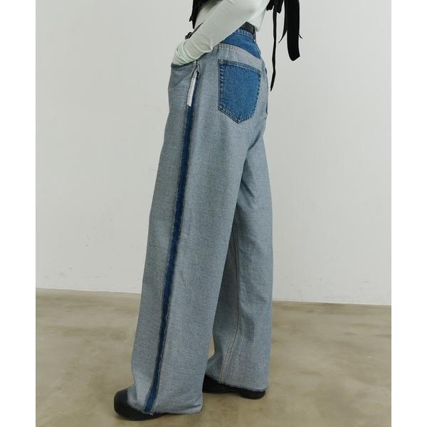 『タイムセール実施中』ZOZO問い合わせ番号:97561821ショップ:19 roots studio，ナインティーン ルーツ スタジオブランド:room153，ルームイチゴサン商品名:フリップストレートデニムカテゴリ:パンツ>デニム...