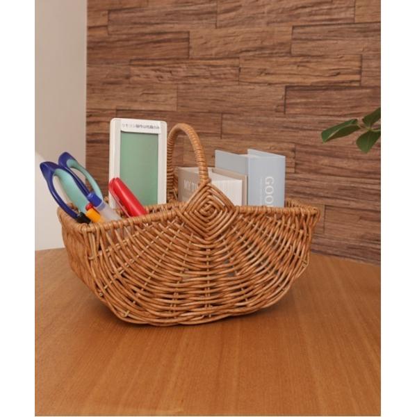 ZOZO問い合わせ番号:97562154ショップ:Rora，ローラブランド:BACKYARD FAMILY，バックヤードファミリー商品名:Towc バルトフェイクワンハンドルバスケット 73836カテゴリ:インテリア>収納グッズブラン...