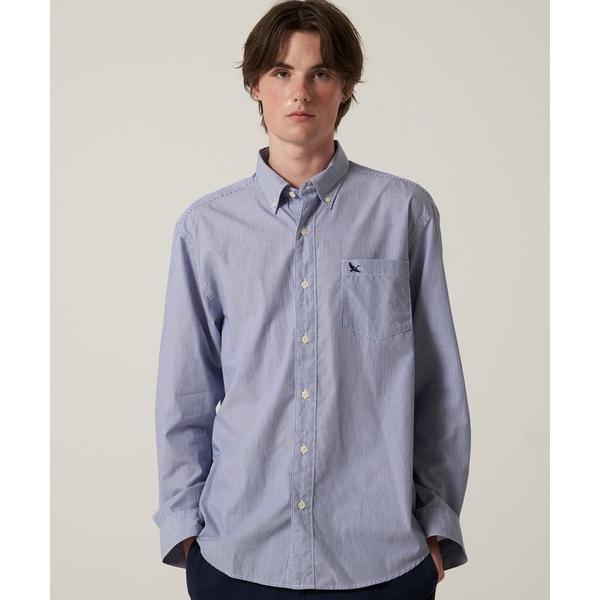 『タイムセール実施中』ZOZO問い合わせ番号:97562387ショップ:Eddie Bauer，エディーバウアーブランド:Eddie Bauer，エディーバウアー商品名:ブロード ストライプ 刺繍 シャツカテゴリ:トップス>シャツ/ブ...