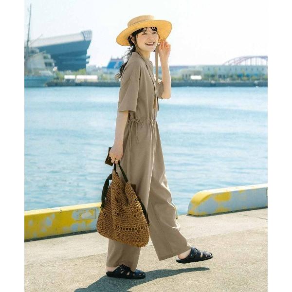 ZOZO問い合わせ番号:97562663ショップ:FELISSIMO，フェリシモブランド:Live in comfort，リブインコンフォート商品名:リブ　イン　コンフォート　莉子さんとつくった　季節を問わずに使える　麻混素材のオールインワ...