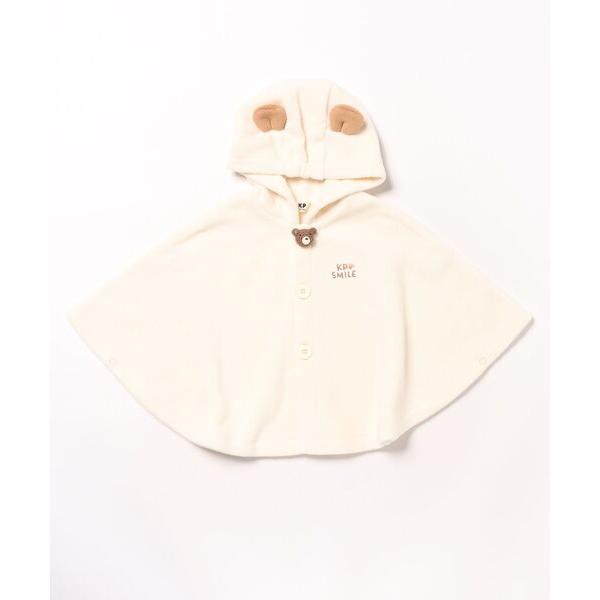『セール実施中』※このアイテムは返品・交換対象外商品です。ZOZO問い合わせ番号:97562730ショップ:KP，ケーピーブランド:KP BOY，ケーピーボーイ商品名:くま編ぐるみ フリースマントカテゴリ:ママ＆ベビー>その他ベビーウ...