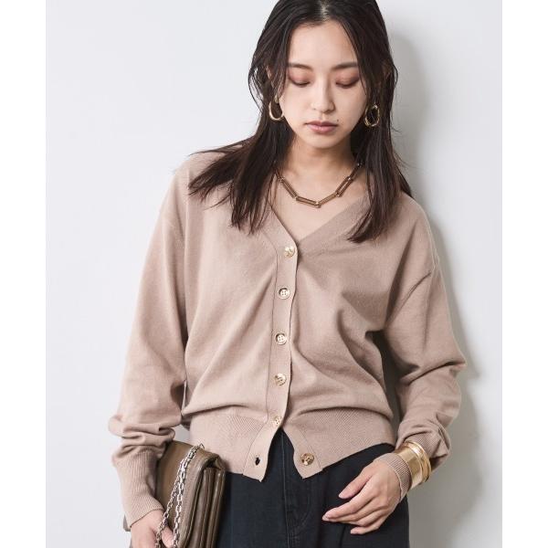 『タイムセール実施中』ZOZO問い合わせ番号:97562871ショップ:SMILE LAND，スマイルランドブランド:CHIC STYLE，シックスタイル，SMILE LAND，スマイルランド商品名:微起毛Vネックニットカーディガン＜大きい...