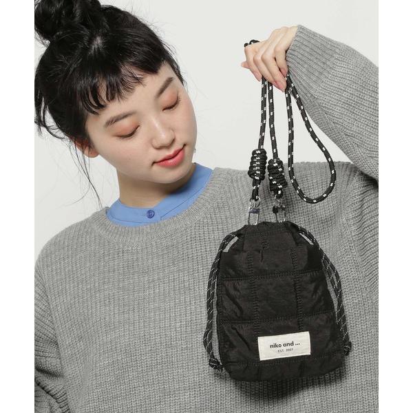 ZOZO問い合わせ番号:97562895ショップ:niko and...，ニコアンドブランド:niko and...，ニコアンド商品名:オリジナルキルト巾着ショルダーバッグカテゴリ:バッグ>ショルダーバッグブランド品番:592108素...