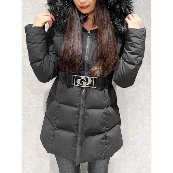 『タイムセール実施中』ZOZO問い合わせ番号:97563097ショップ:GYDA，ジェイダブランド:GYDA，ジェイダ商品名:WEB限定！！【TINY低身長さん向け】GDベルト付きロングダウンコートカテゴリ:ジャケット/アウター>ダウ...
