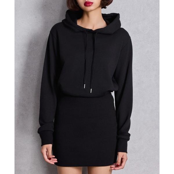 『セール実施中』ZOZO問い合わせ番号:97563103ショップ:GYDA，ジェイダブランド:GYDA，ジェイダ商品名:BACK OPENドッキングスウェットパーカーワンピースカテゴリ:ワンピース/ドレス>ワンピースブランド品番:07...